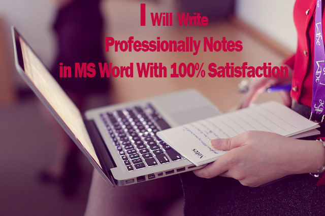 Type handwritten notes, text, scanned image, pdf documents into word by ...