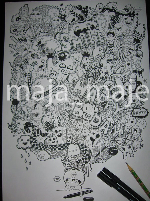 Do a high quality doodle art for you by Maja_maje | Fiverr