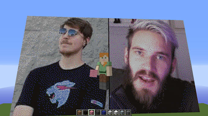 Make any picture in minecraft complex pixel art by Albertpolak | Fiverr
