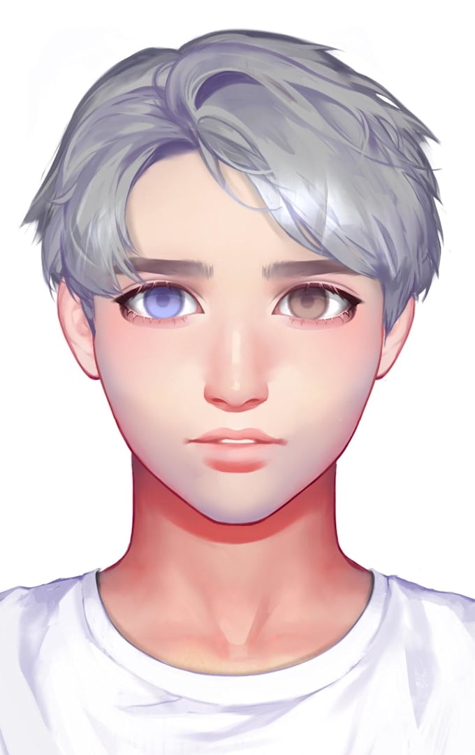 Create a detailed anime portrait of anyone by Saranghaejaein | Fiverr