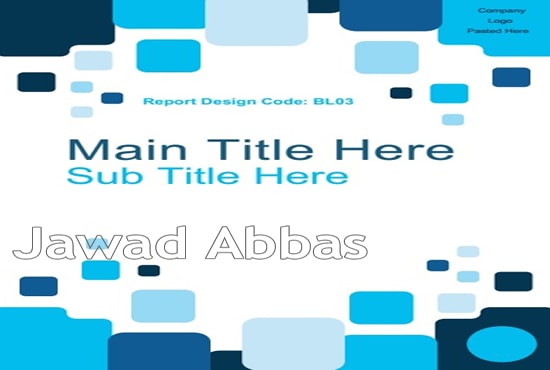 Design report cover and theme by Jawadabbas35 | Fiverr