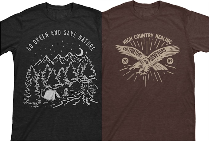 Create attractive graphic t shirt, sticker, branding design by ...