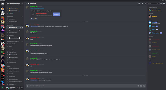 Create professional discord for you by Gomorrhajr | Fiverr