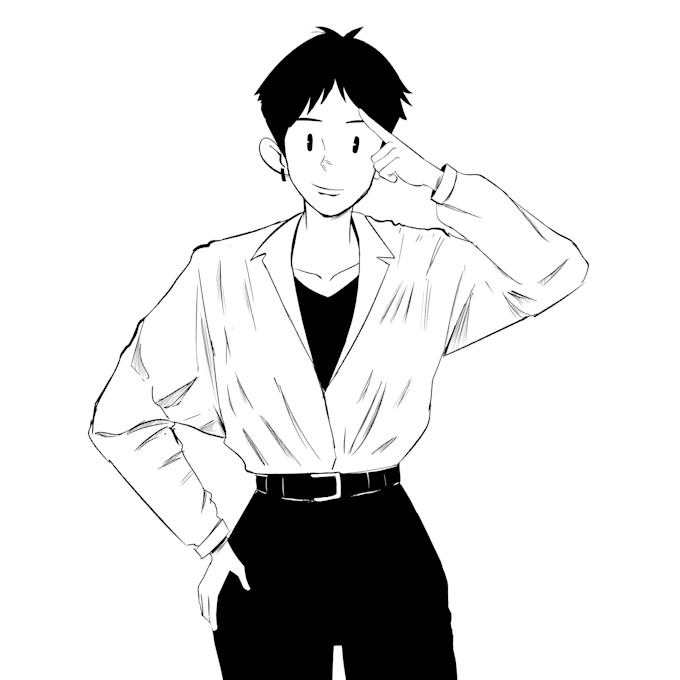 Draw cute ink illustration for gift by Blulikestudio | Fiverr