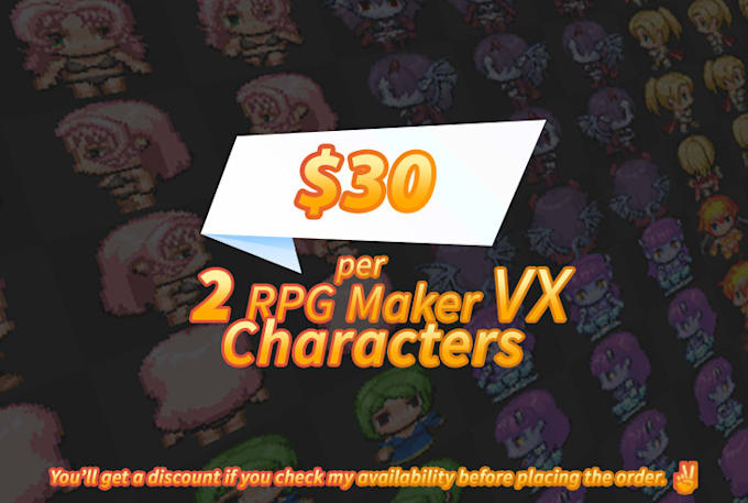Create rpg maker characters by Marcelobrocker | Fiverr