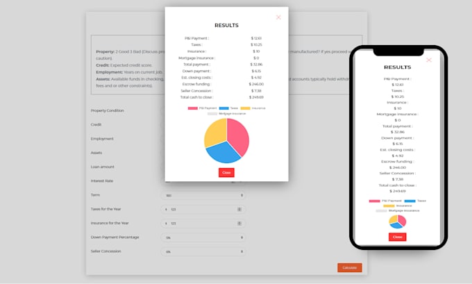 Convert excel calculator to online web app by Farooqahmed64 | Fiverr
