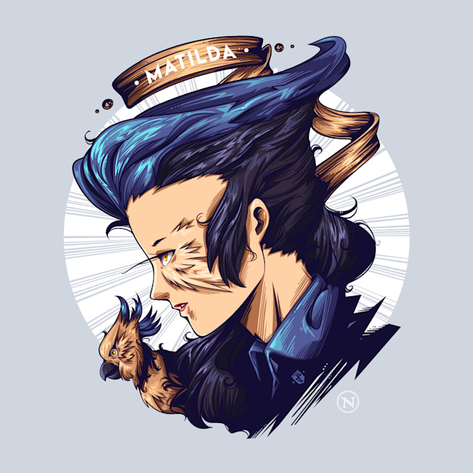 Turn you into an anime character inking style by Nico_melba | Fiverr