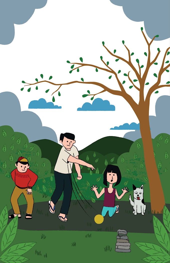 2d illustration for books by Imtilongchar09 | Fiverr