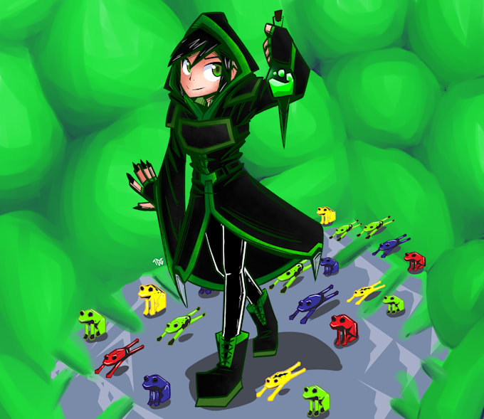 Draw your character in a unique style by Toasty_ghostey | Fiverr