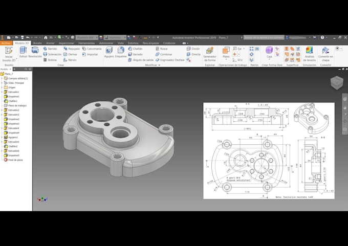 Autodesk inventor for 3d modeling rendering and 2d drawings by ...