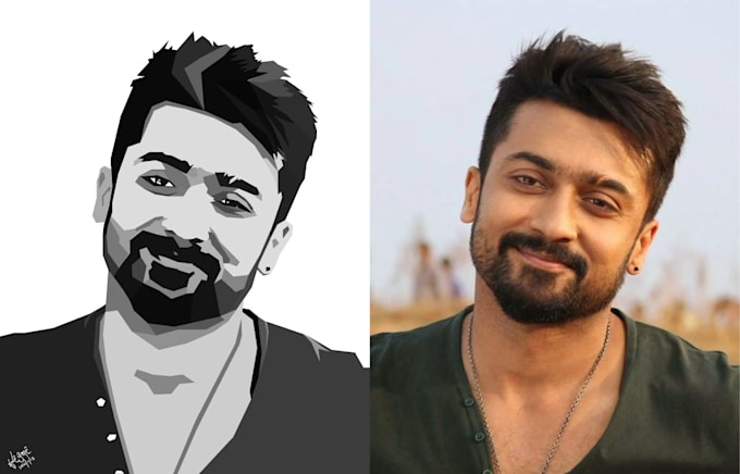 Draw awesome wpap style pop art portrait by Asrimaalee | Fiverr