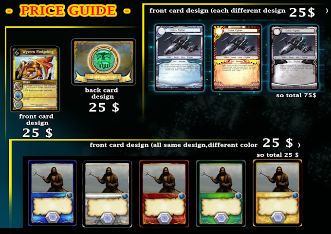 Do card design tcg template,item,and icon design by Kurosakikeroro | Fiverr