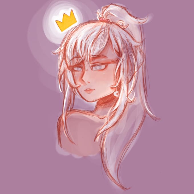 Paint your character in a semi anime style by Cannacaeva | Fiverr