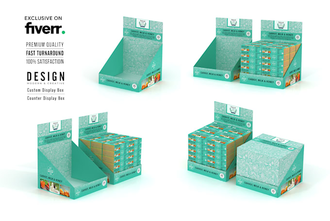 Design custom product display box for retail and store by Samibaig | Fiverr