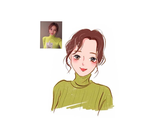 Draw your crayon style cartoon portrait by Figurinelife | Fiverr