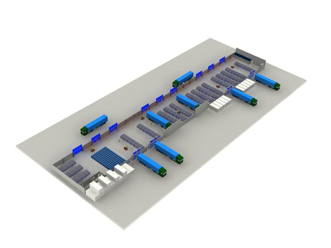 Create a factory layout in 3d by Antcarber | Fiverr