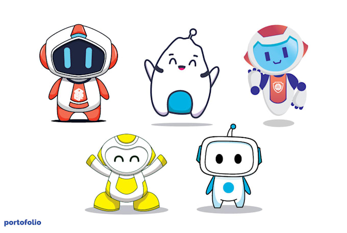Make friendly, fun, and cute robot mascot or character by Hartawanc ...