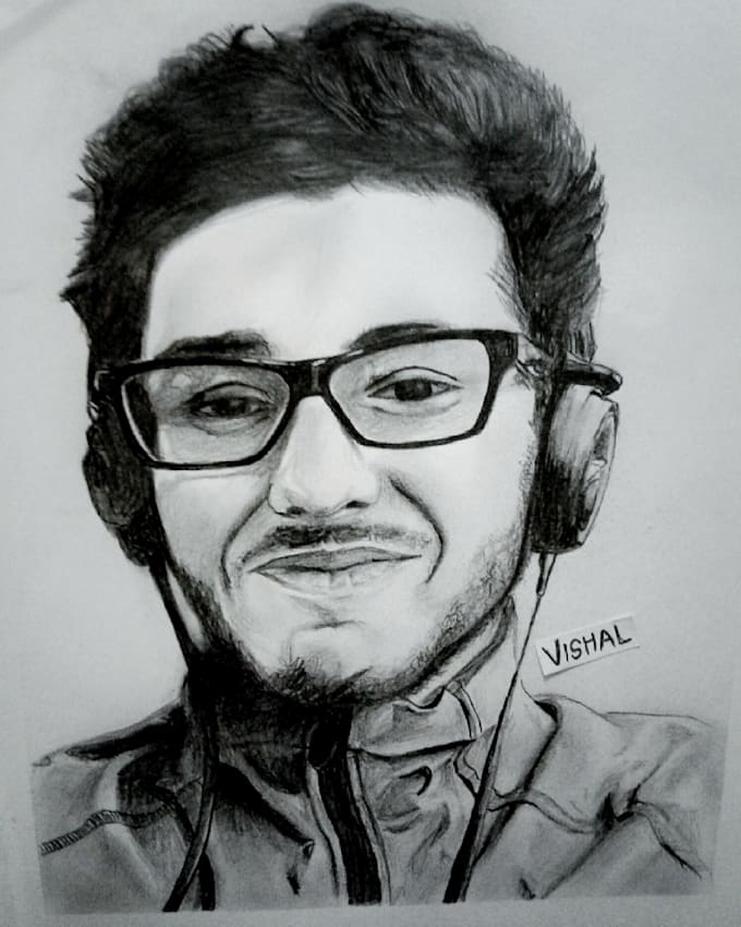 Make a realistic drawing from any picture by Vishalprasad072 | Fiverr