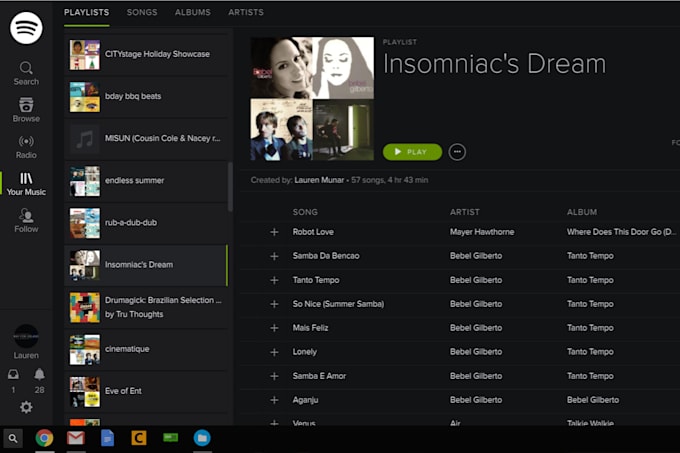 Create a custom spotify playlist by Gravtgrl | Fiverr