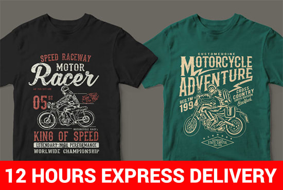 Create professional distressed and vintage tshirt design by Design ...