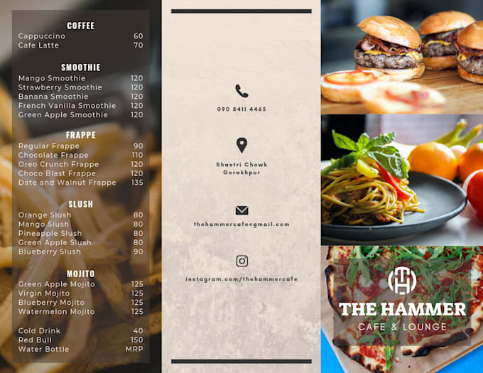 Create a professional menu card for your restaurant,bar,cafe by ...