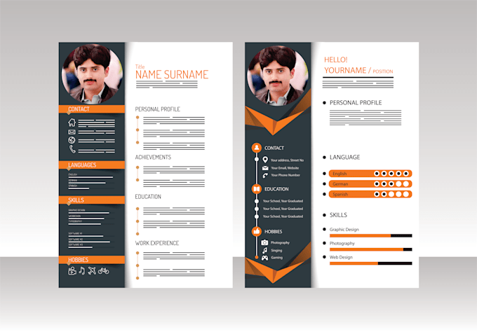Design and edit your resume, curriculum vitae, flyer ,poster by ...