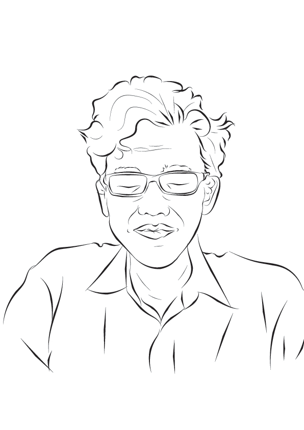 Draw line art your portrait photo by May_el | Fiverr