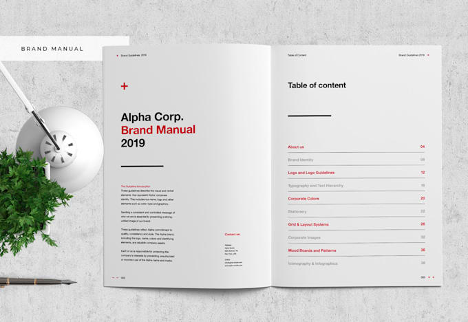 Design a full brand visual guideline by Zainkamboh24 | Fiverr