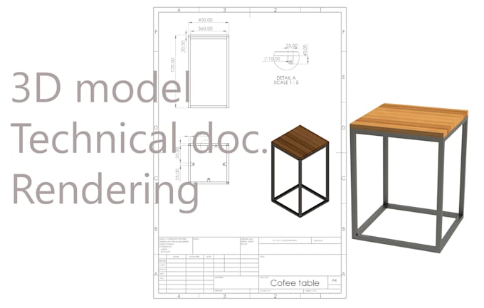 Design a 3d model with technical documentation for 3d print by Engineer ...