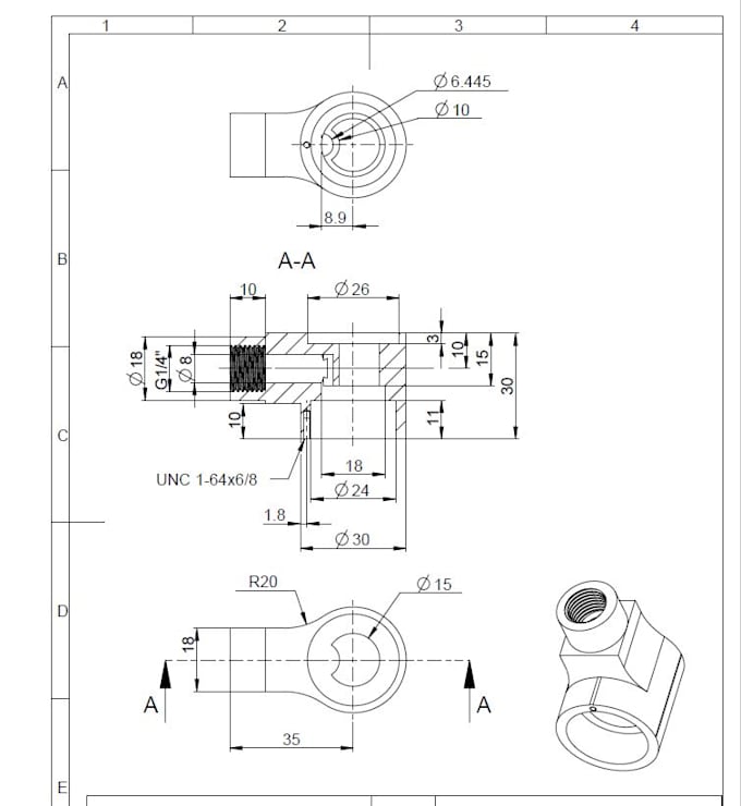 Create technical drawings, part drawings and sections views by ...