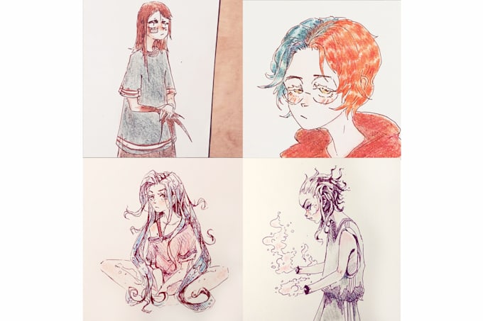 Draw any character in my style by Malymart | Fiverr