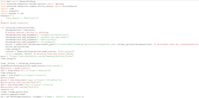Do custom task related to python by Embeddedworld | Fiverr
