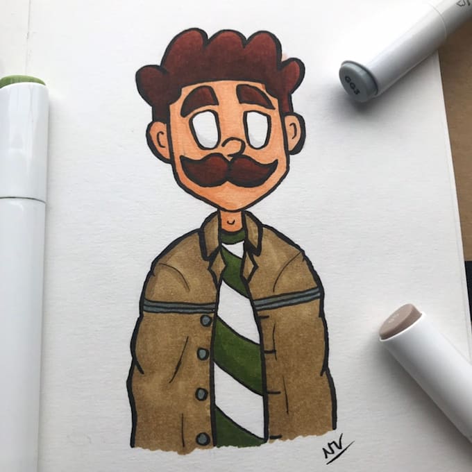 Hand draw unique character designs by Nashvibes | Fiverr