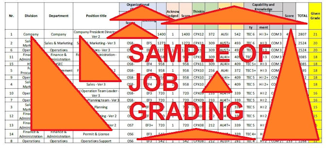 Design job description and job grading or leveling by Adrianindo | Fiverr