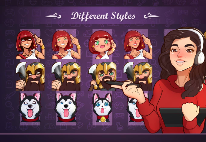 Create custom twitch emotes by Artbyjohan | Fiverr Create custom twitch emotes by Artbyjohan | Fiverr