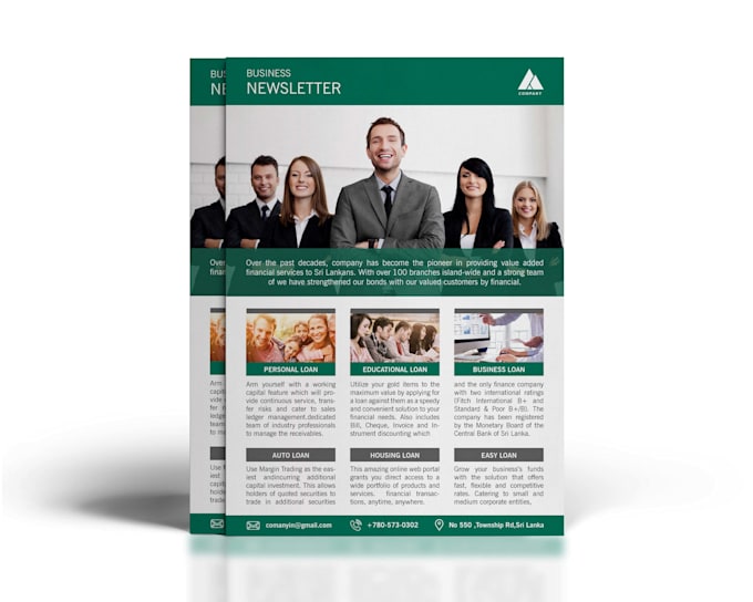 Create an awesome newsletter template for you by Shaniwijesinghe | Fiverr