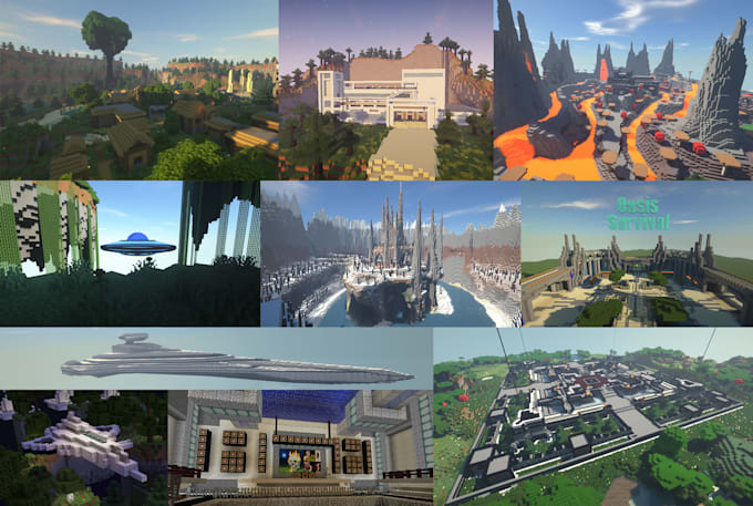 Create professional minecraft builds and custom terrain by Dmb7116 | Fiverr