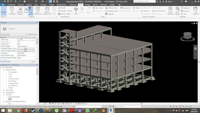 Create revit structure models for concrete structures by Ahmedselim2712 ...
