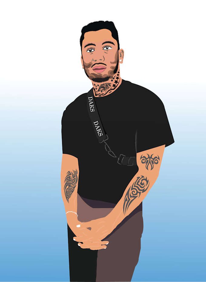 Draw wonderful cartoon or vector portrait with your picture by ...