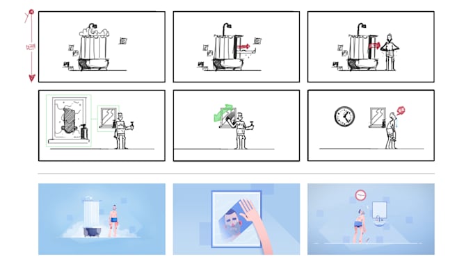 Create beautiful storyboards for video or animation by Timorb | Fiverr
