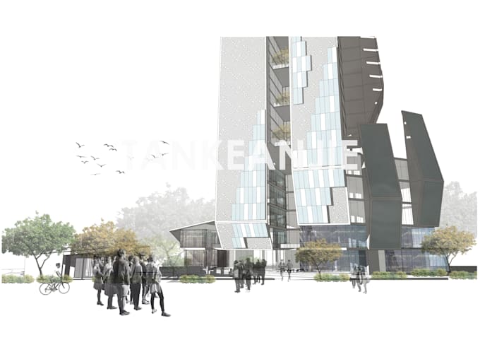 Render architectural perspectives for presentation by Tkeanjie | Fiverr