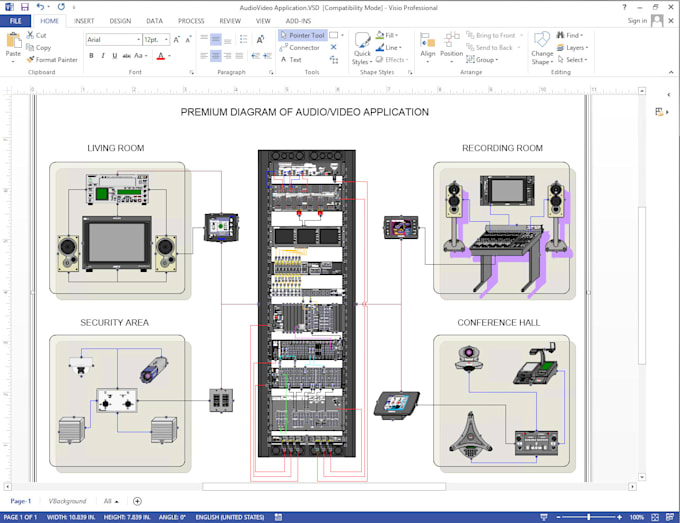 Do your network diagrams using visio by Topratedlancer | Fiverr