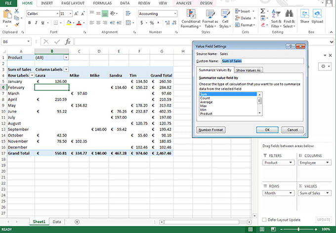 Create vlookups, run pivot tables, functions and macros by Sifur123 | Fiverr