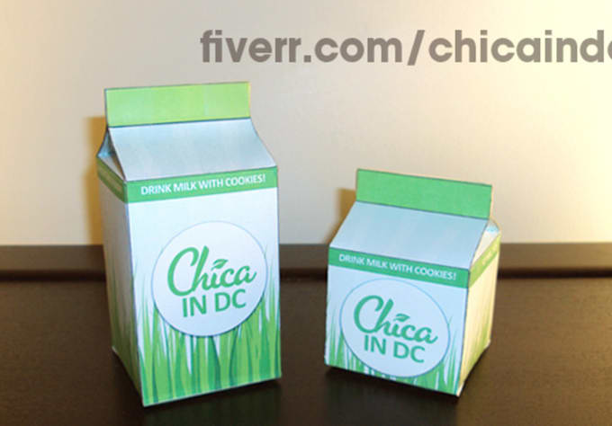 Design a custom mini milk carton for your event, party or wedding favor ...