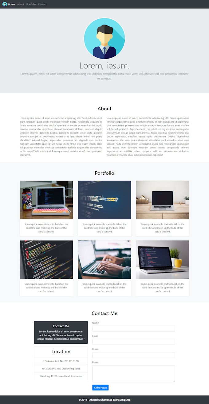 Make a basic personal website by Xenoloid | Fiverr