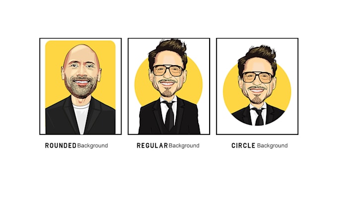 Draw bobbleheads cartoon caricature in 24 h by Keong_vector | Fiverr