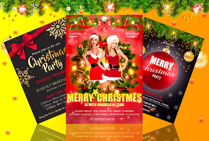 Design professional christmas flyer, poster, event flyer 12hours by ...