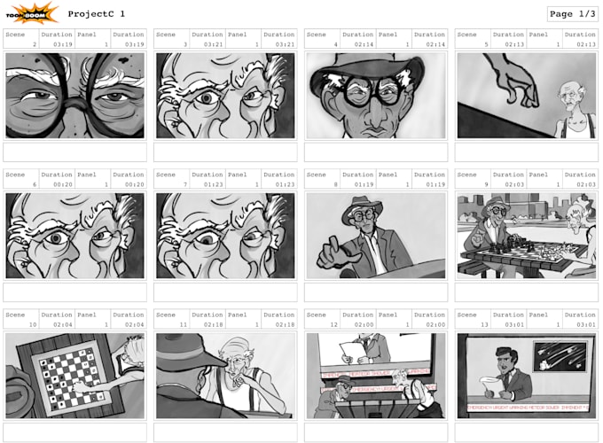 Draw quick and clean storyboards by Kelsey_nix | Fiverr