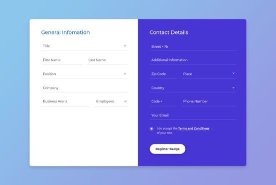 Design An Attractive Forms In Html And Css By Sairachaudhray Fiverr