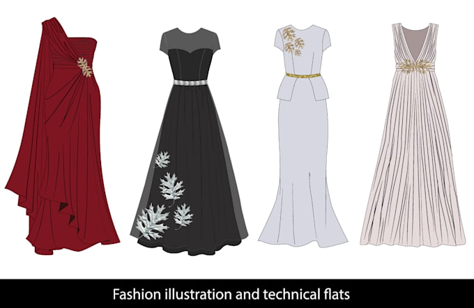 Create Fashion Illustration And Technical Flats Or Cad By Mesicreative